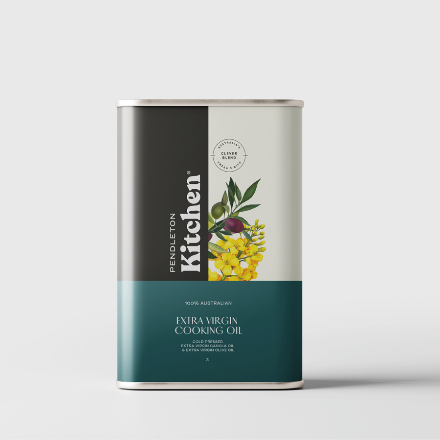 3 L - Pendleton Kitchen Extra Virgin Cooking Oil - Canola Oil & EVOO ...